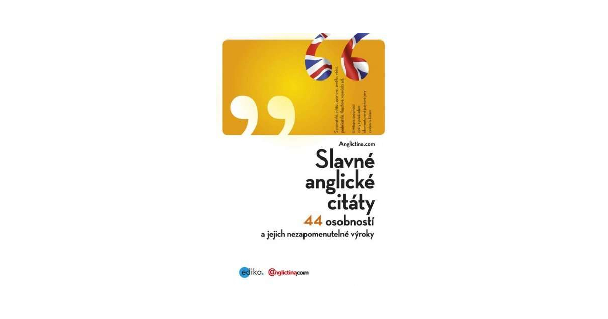 Slavné anglické citáty | eKnihy, elektronické knihy, vaše eKNIHOVNA.cz