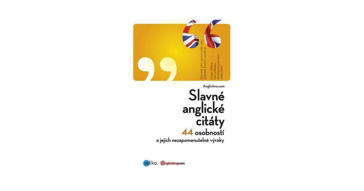 Slavné anglické citáty | eKnihy, elektronické knihy, vaše eKNIHOVNA.cz