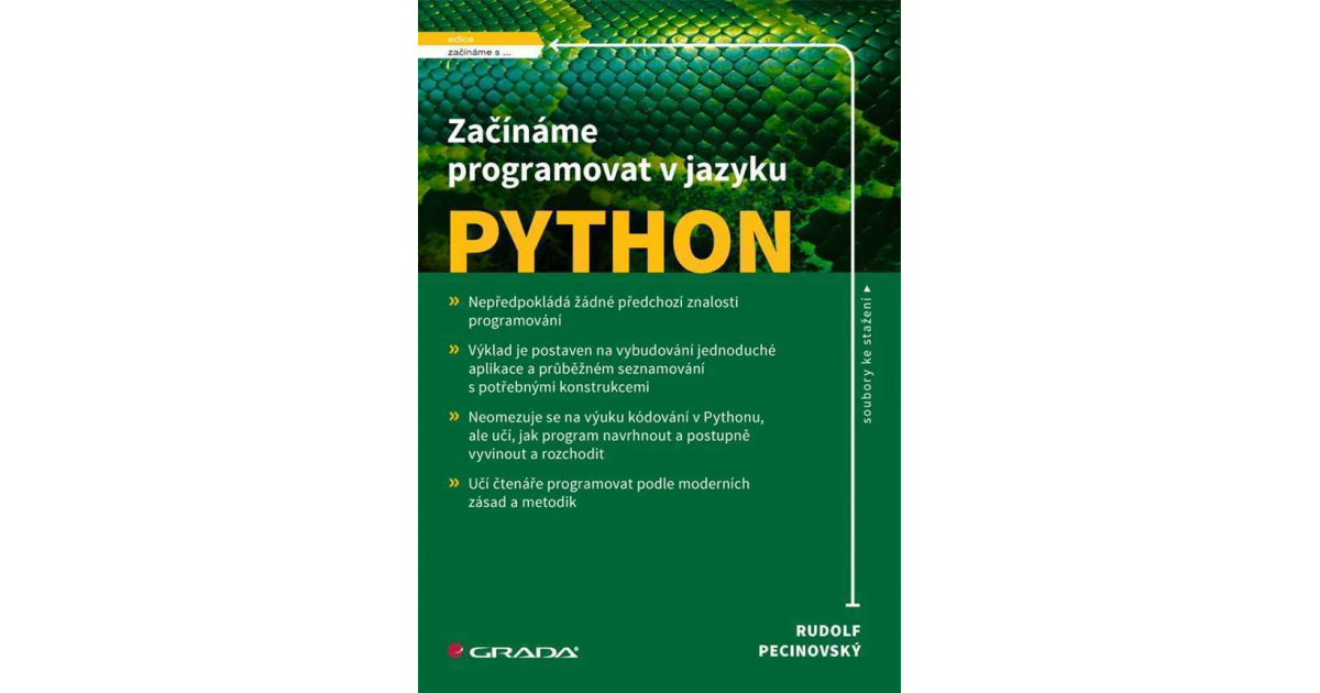 Začínáme programovat v jazyku Python | eKnihy, elektronické knihy, vaše ...