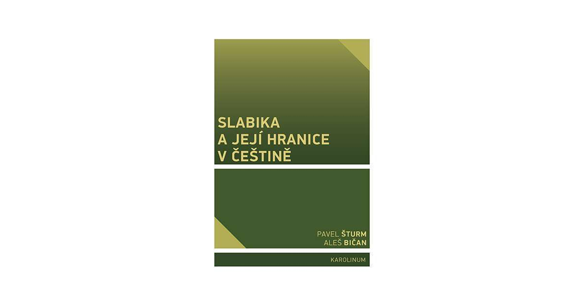 Slabika a její hranice v češtině | eKnihy, elektronické knihy, vaše ...
